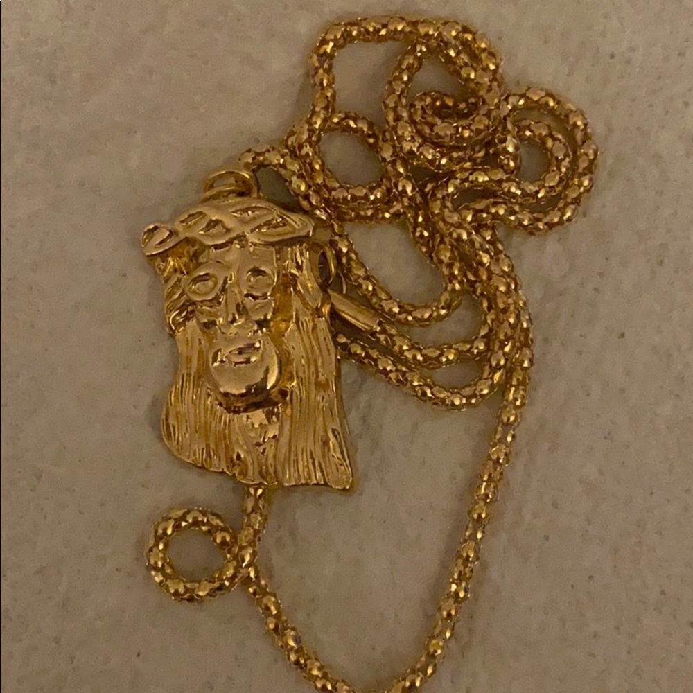 Jesus God Bless You Necklace - Gem